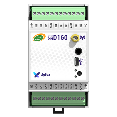 ACW-SF8-DIND160 ATIM - Modem radio Sigfox 16 entrées ToR ou comptage